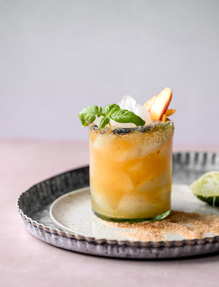 Peach Basil Margarita - Shutter + Mint Recipes