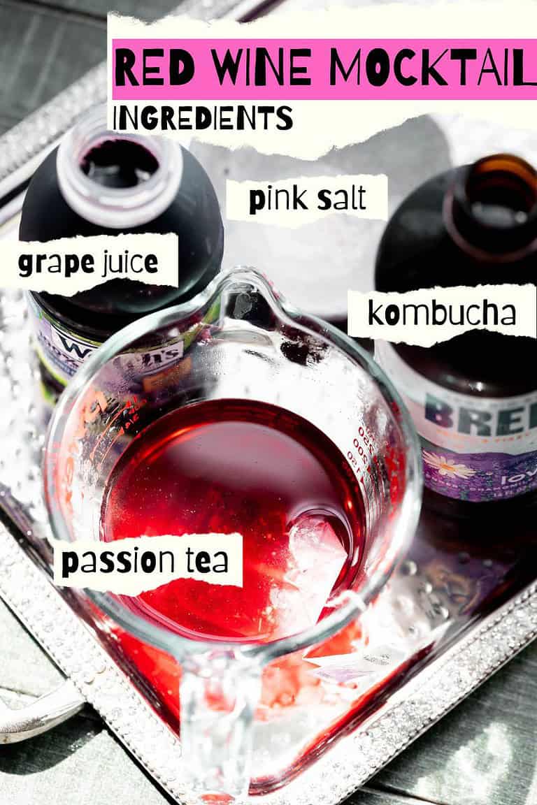 Red Wine Mocktail - Shutter + Mint