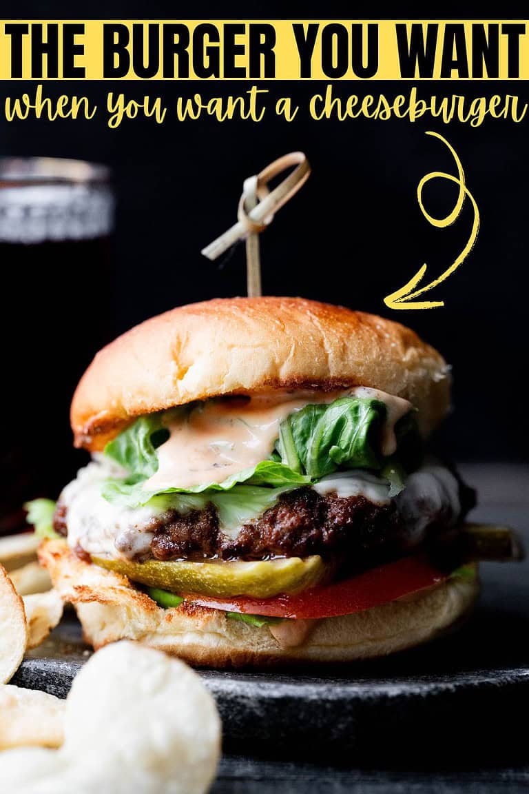 House Cheeseburger with Homemade Sauce - Shutter + Mint