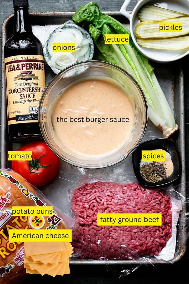 House Cheeseburger with Homemade Sauce - Shutter + Mint